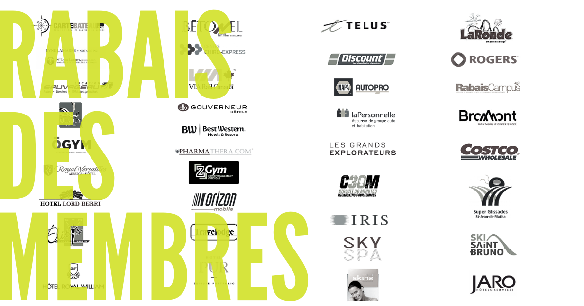 Rabais des membres - Banner facebook - Syndicat de Champlain